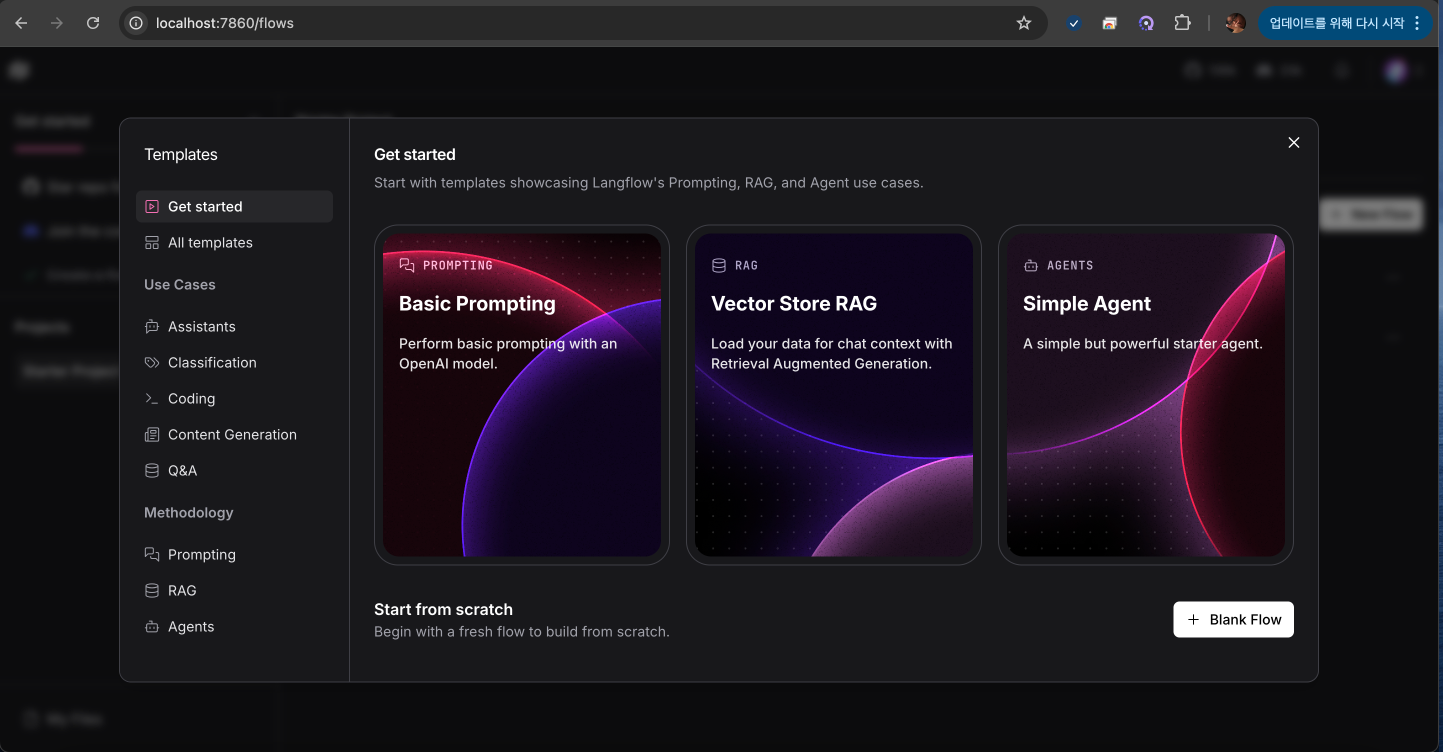 LangFlow 완전 가이드: 설치부터 프로덕션 배포까지 - CHOONZANG