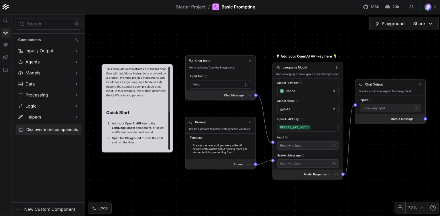 LangFlow 완전 가이드: 설치부터 프로덕션 배포까지 - CHOONZANG